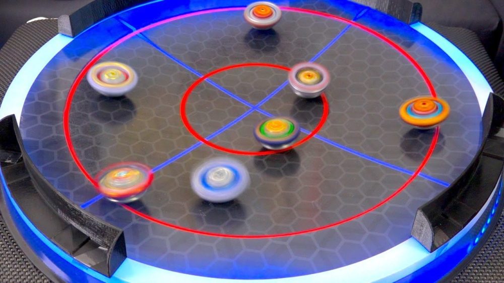 Professional Beyblade Stadiums & String Launchers: Spin Top Gear ...